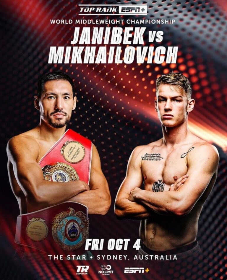 ジャニベック・アリムカヌウェvsアンドレイ・ミハイロヴィチ 「結果」 IBF&WBO世界ミドル級タイトルマッチ – BOXING MASTER